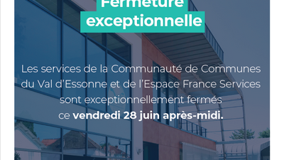 La CCVE ferme exceptionnellement ses portes vendredi 28 juin après-midi ...